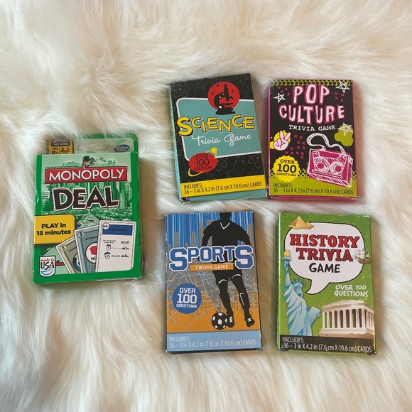 Hasbro | Games | Bundle X5 Sports Science Pop Culture History Trivia ...